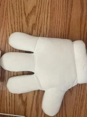 Toys | Plush Cartoon Glove Hand Pillow Pair In White With Black Details ...